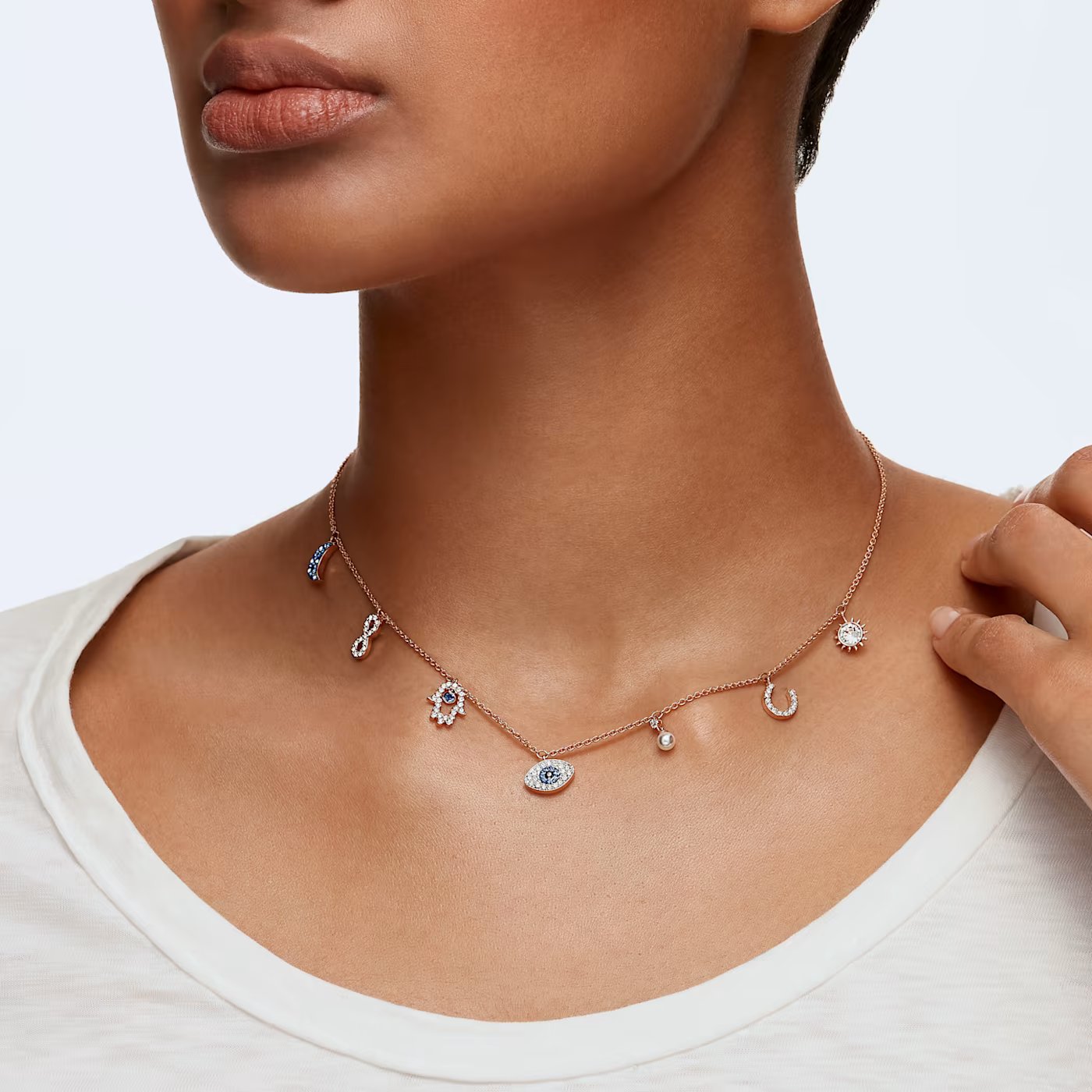 Bybest Shop - Swarovski Symbolic necklace